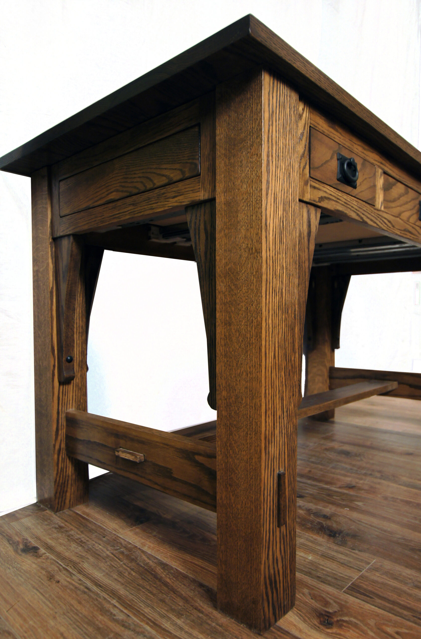 Craftsman Style Home Office Desk Design